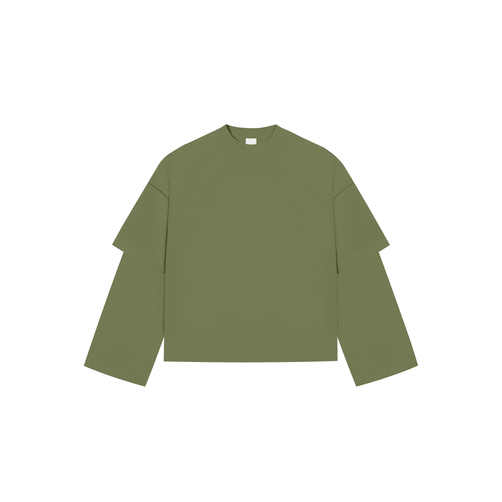 Everyday Matcha Green Double-Sleeve Tee